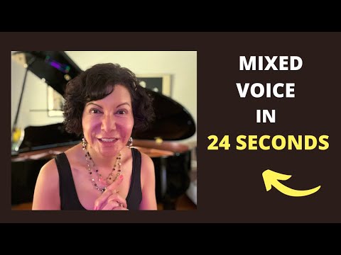 FIND YOUR MIXED VOICE IN 24 SECONDS! Mixed Voice Explained #shorts, #singinglessons, #mixedvoice