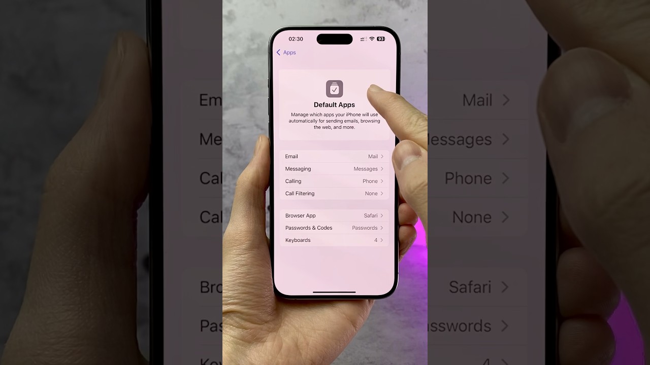 How to CHANGE DEFAULT apps on iPhone #apple #iPhone #tips #tricks #technology