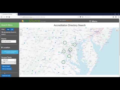Using the AASHTO Accreditation Directory