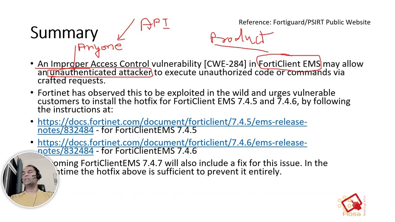 FortiClientEMS - Critical Vulnerability - FG-IR-26-099-CVE- CVE-2026-35616