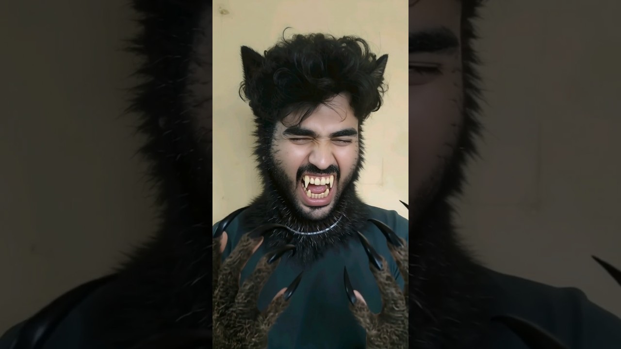 scary werewolf transformation video| horror video| insane vfx transformation