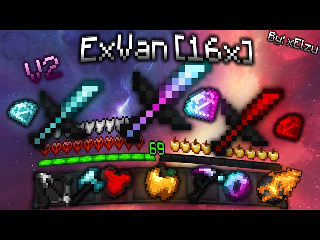 ExVan 16x V2 PvP Texture Pack 1.8.9 [Animated, Dark Stone, Transparent ...