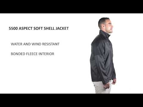 Fossa Apparel 5500 Aspect bonded softshell jacket Mens