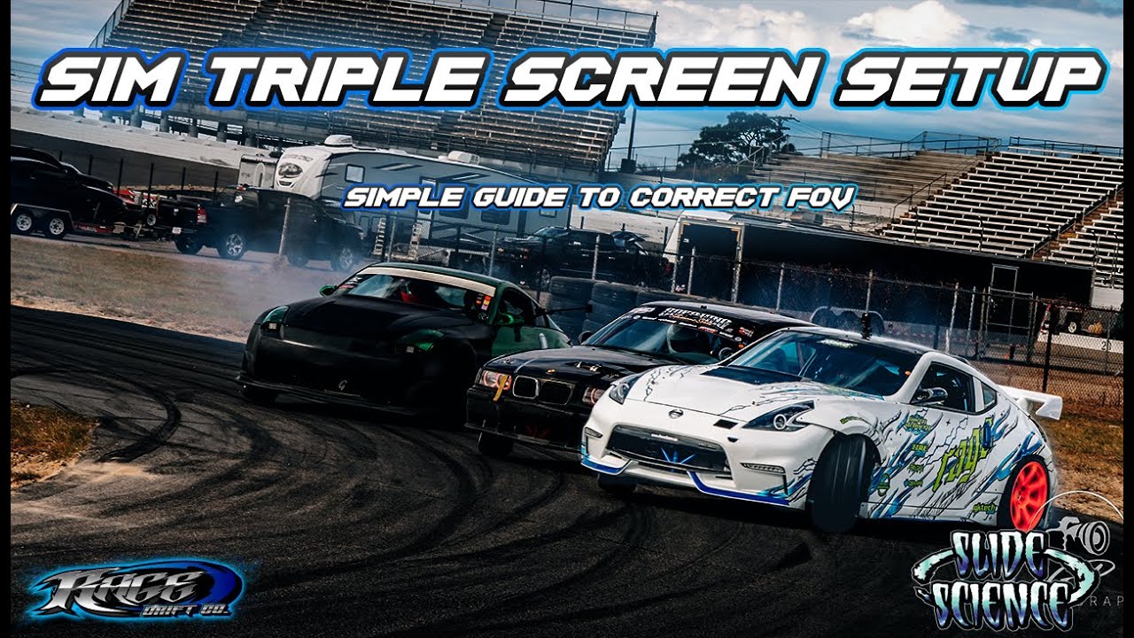 Triple Screen Sim Racing Setup Made Easy | 6 Steps for Perfect Drift & Racing FOV