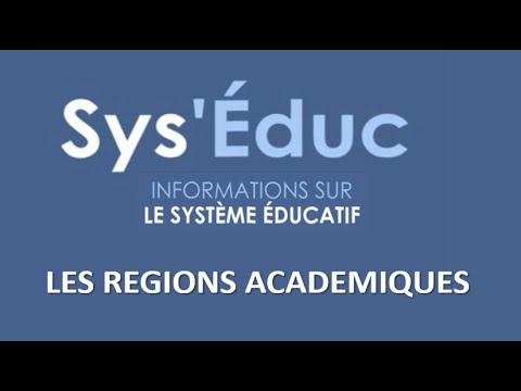 Les régions académiques