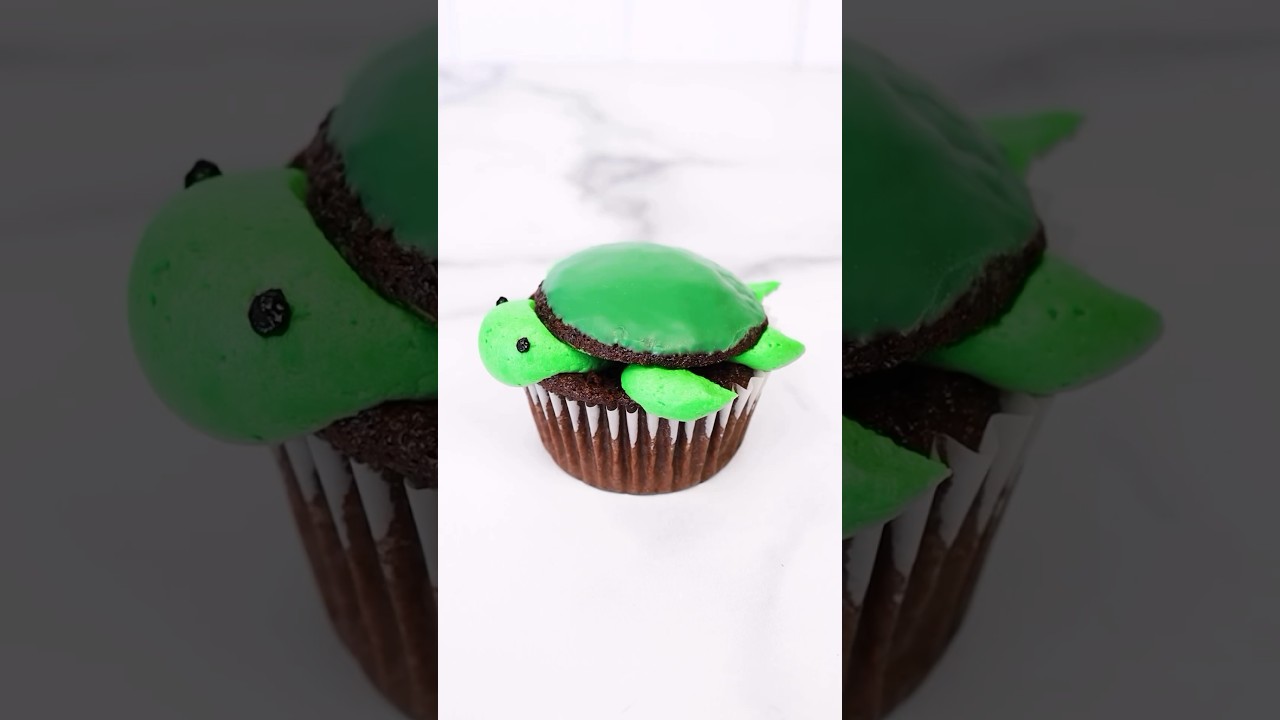 Turtle Cupcake #homemade #cake #cupcake #animalcakes #cream #chocolate #chocolatecake #recipe
