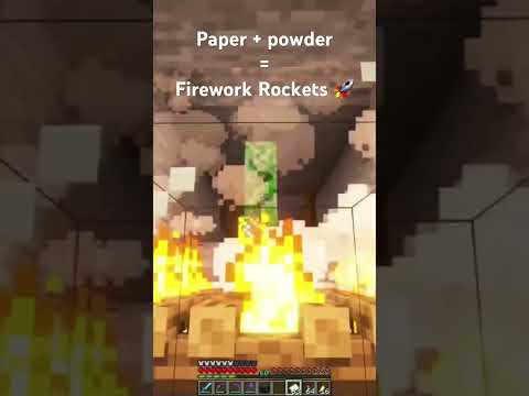 Firework Rockets for your Elytra. 🦋 🚀 Link to full video in description.
