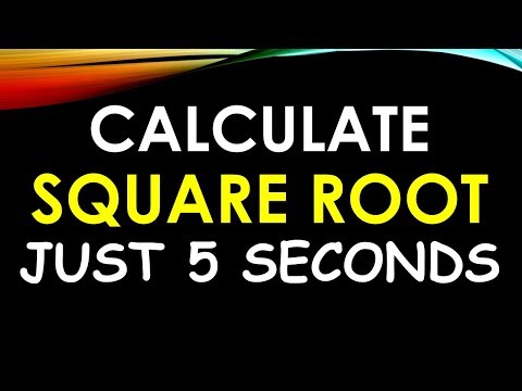Maths Tricks - Calculate the Square root of 4 Digit Numbers in just 5 seconds - Quick Maths Tricks