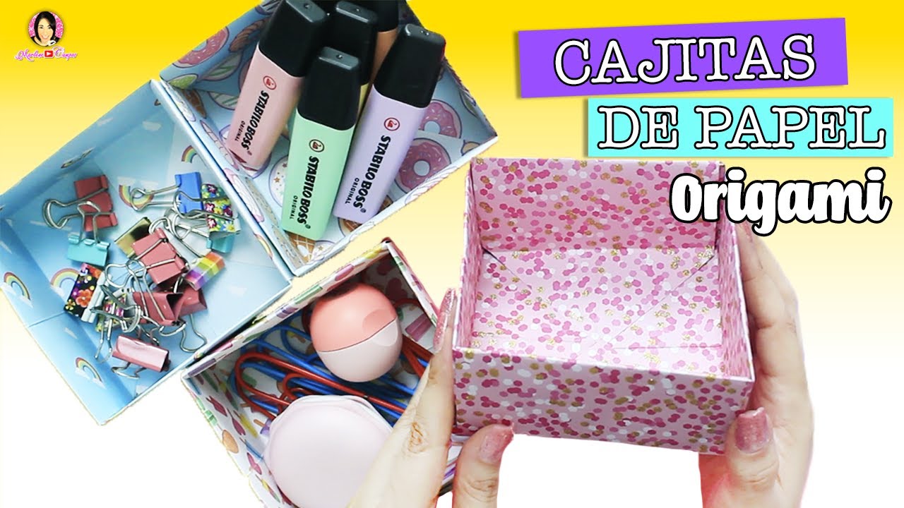 Haz tus propias Cajitas Organizadoras de PAPEL /Origami