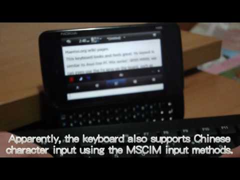 Use Neos BluSlim BTK-1 Bluetooth Keyboard with Nokia N810 and Nokia N900