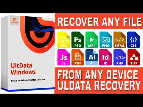 Recover Deleted Files Easily | Tenorshare Ultdata Windows Data Recovery