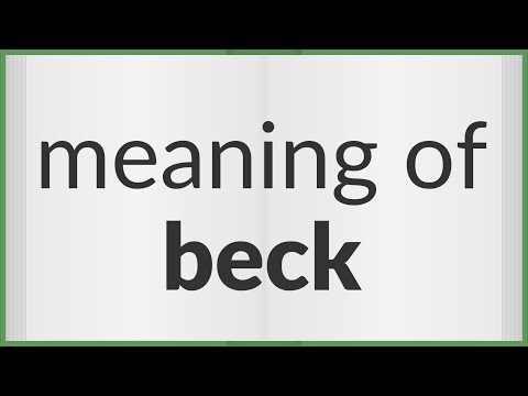 Beck | meaning of Beck