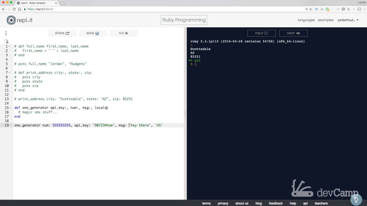 How to Use Method Arguments in Ruby