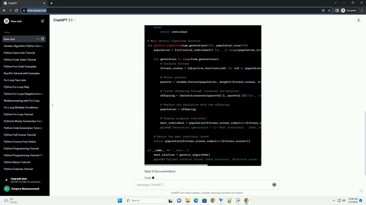 genetic algorithm python code for optimization github