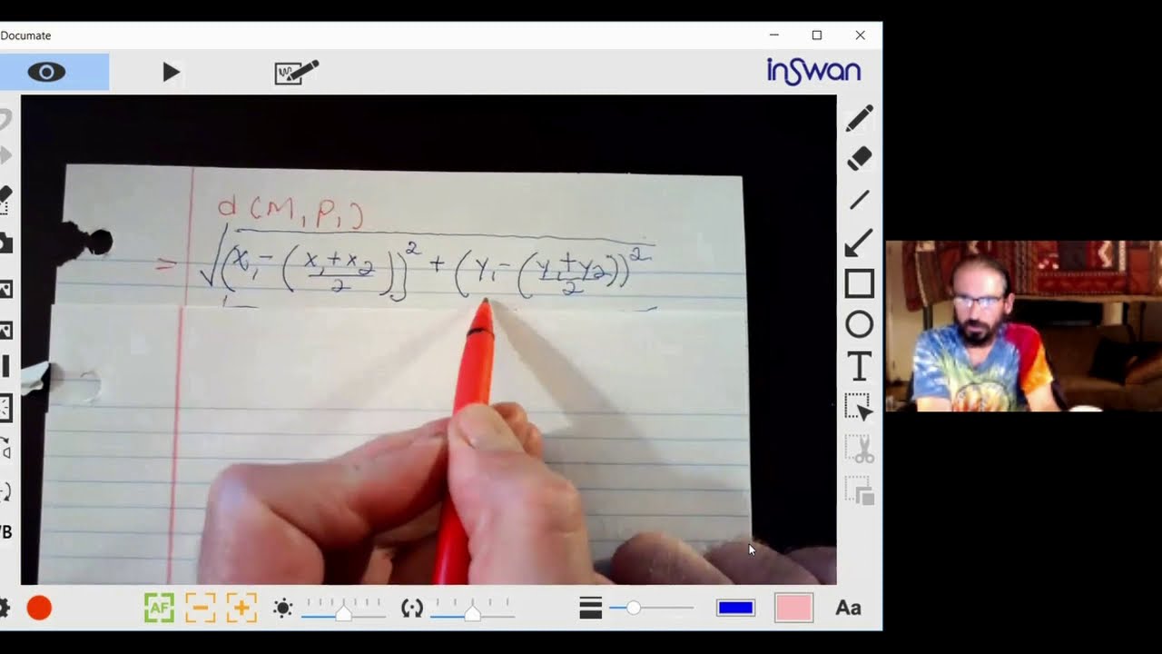 Proving the Midpoint Formula Using the Distance Formula