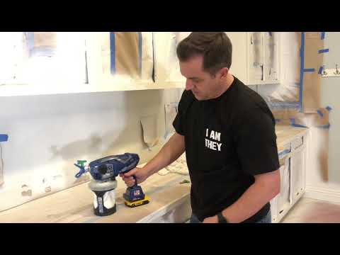 How To Paint Cabinets EP 4 #PaintingCabinets #GracoCordlessAirlessSprayer #SherwinWilliams