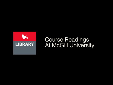 Course Readings at McGill University