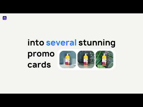 Scade demo workflow: create promo cards from a single photo of a product