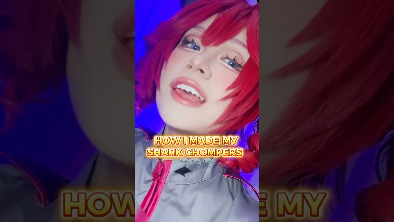 MAKING SHARK TEETH!! #kasaneteto #cosplay #vocaloid #costumemaking