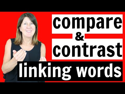 Compare and Contrast in English | linking words