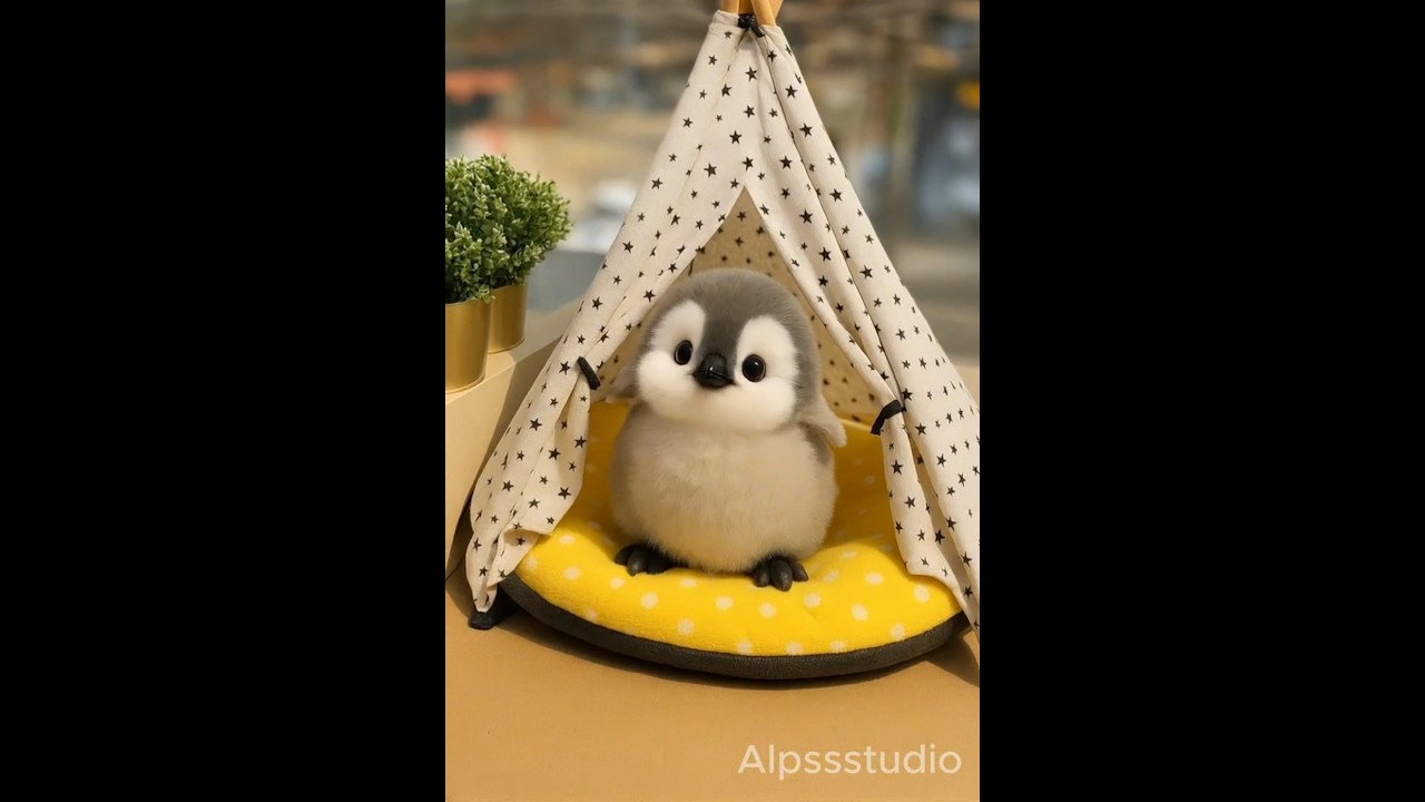Can’t Sleep Hungry😅#penguin  #cute #cuteanimals #trending #ai #adorable #fluffy #pets #shorts #funny