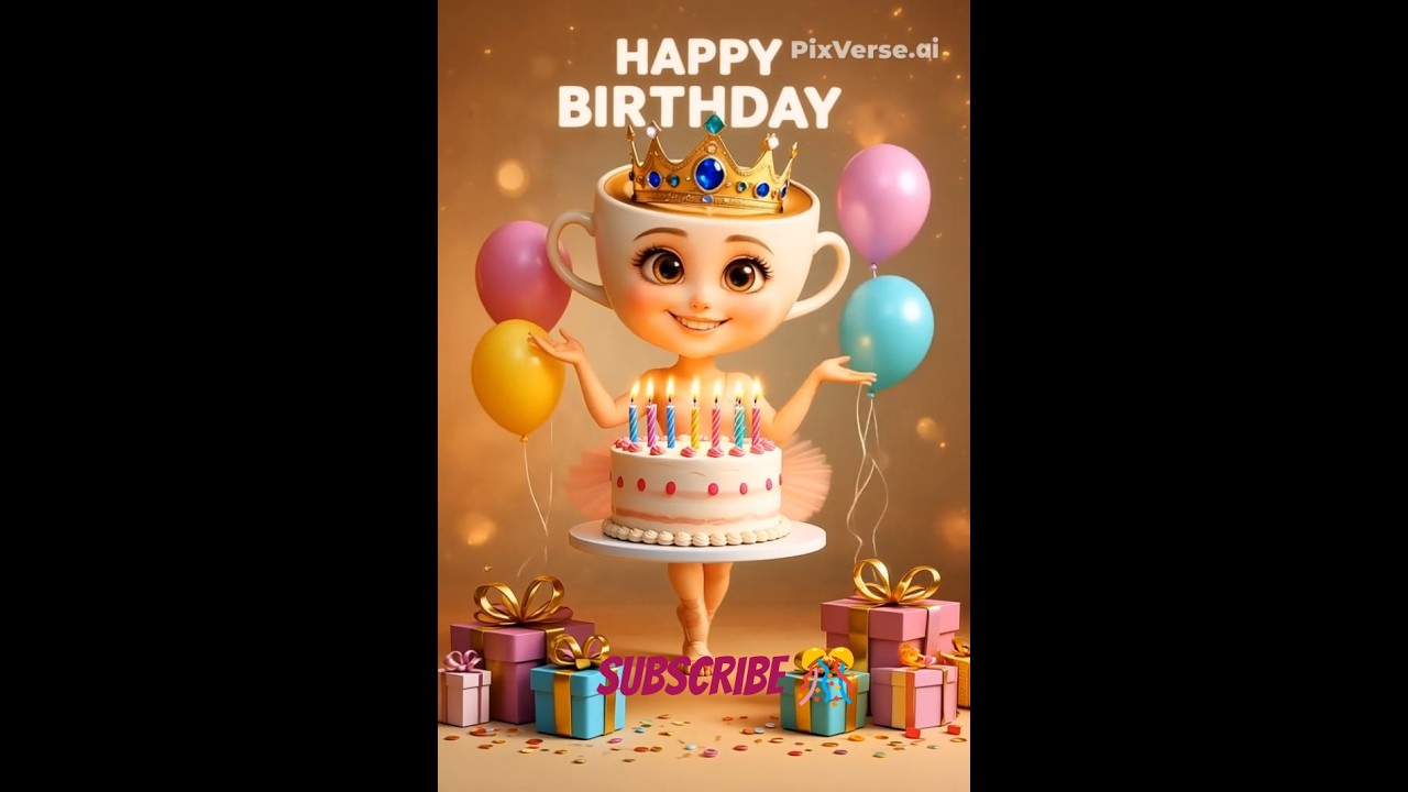 Ballerina Cappuccino’s Birthday Party ☕🎂 | The Cutest Coffee Dance Ever! #shorts #birthday #ballet