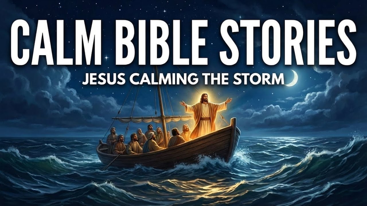 (NO ADS) Jesus Calming the Storm on the Sea of Galilee | Bible Stories For Sleep And Relaxation