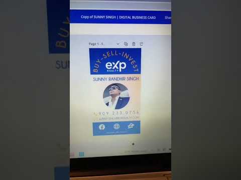 How to create the ultimate digital business card for FREE 99 in CANVA #canvahacks #realtor