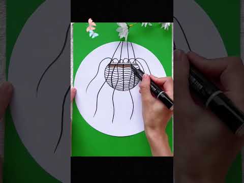 Simple and beautiful spring crafts. Let's have a try with the children of the pearl spider plant