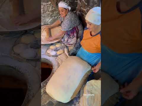 Baking Armenian Lavash bread