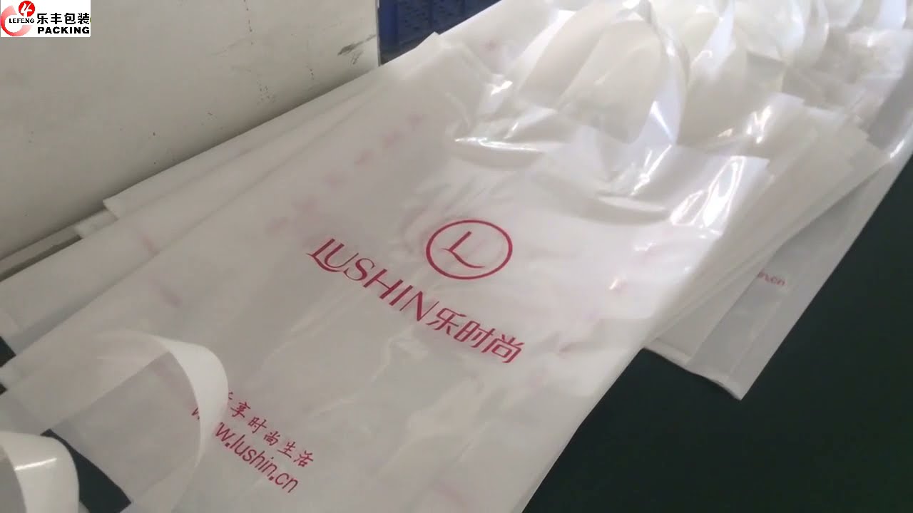 High Quality Custom Printed Soft Loop Shopping Plastic Bag For Packaging