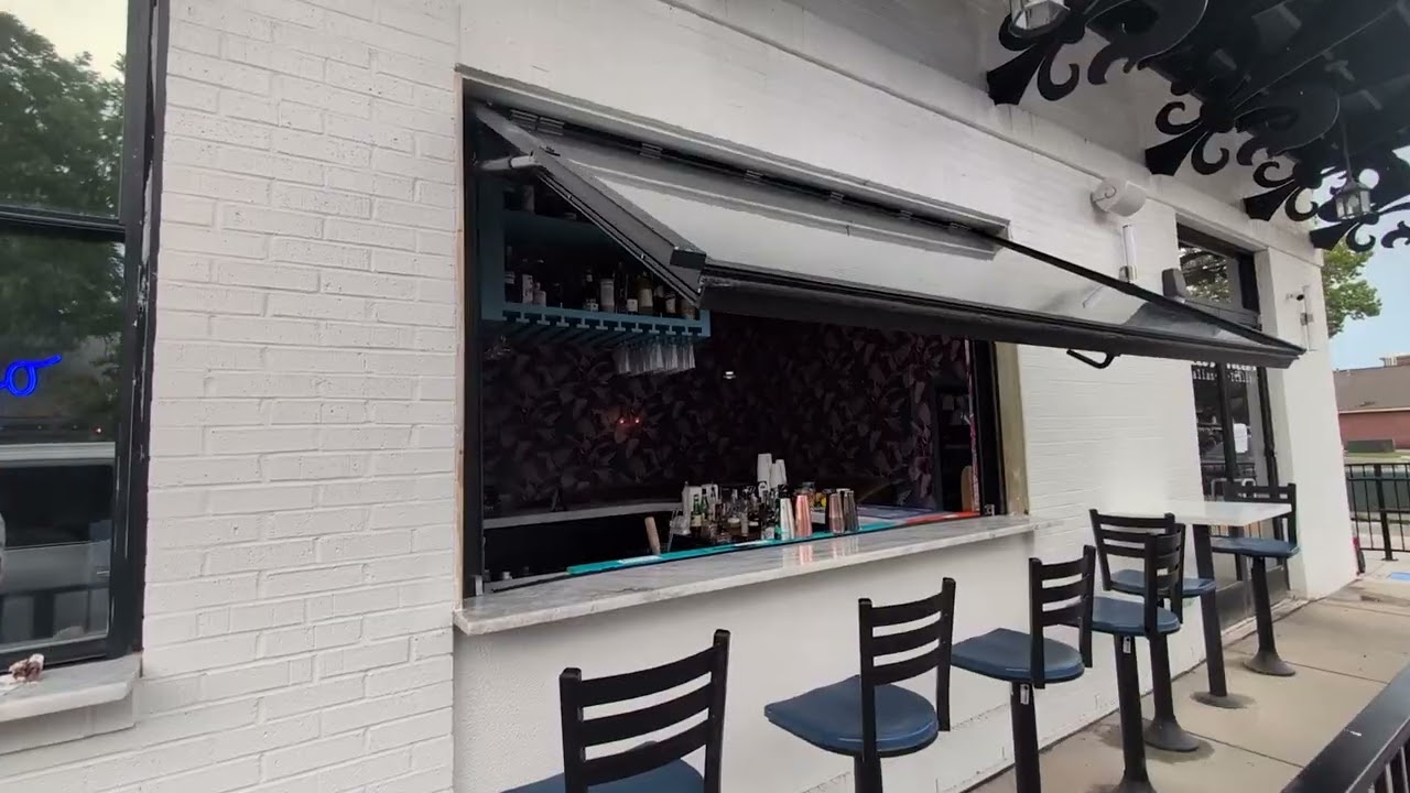 OpenUp Motrized Pass-Through Window: Automatic Awning | Kitchen Serving Bar | Indoor-Outdoor Living