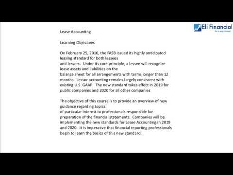 The New Lease Accounting Standard (ASC 842) - An Implementation Guide