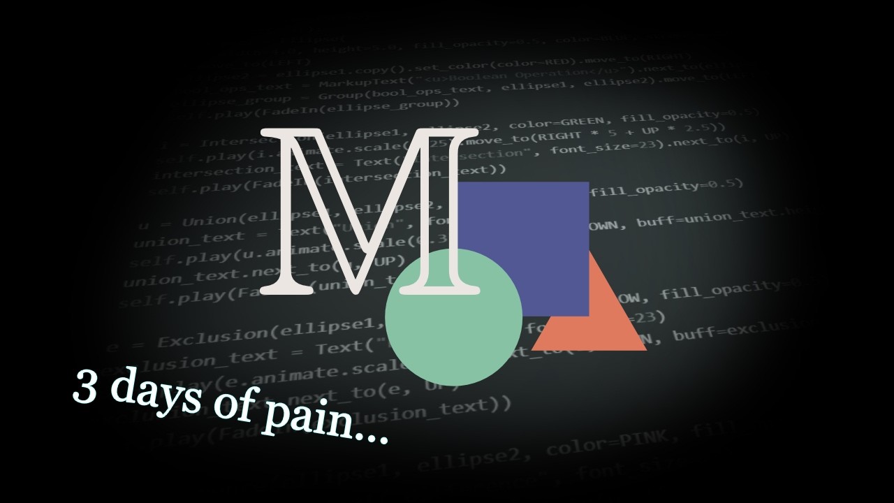 The Manim Experience - Learning to create Animations with Python