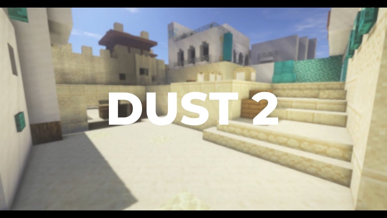 DUST 2 FROM COUNTER STRIKE IN MINECRAFT (Map trailer)