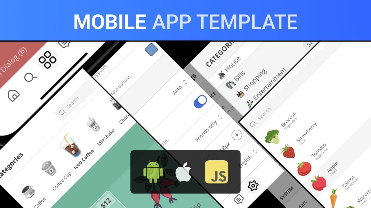 Mobile App UI Template for Ionic / Capacitor Native Runtime (Platforms: Android and iOS) (Free)