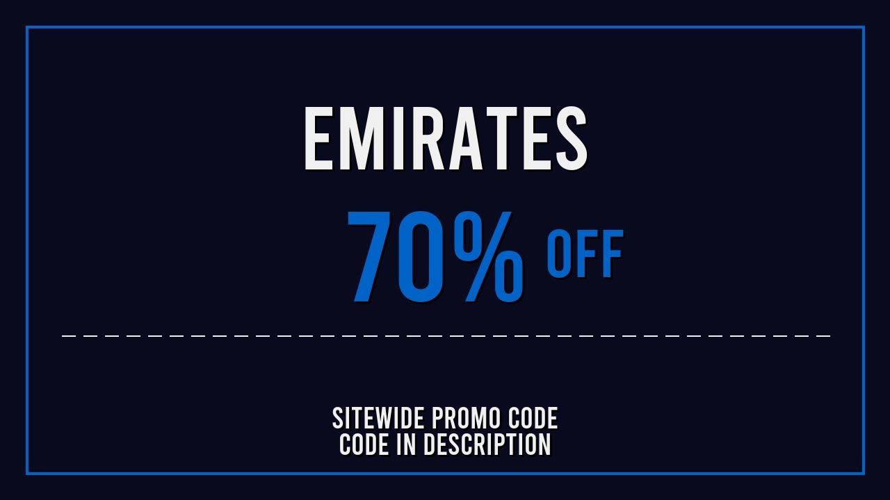 Emirates Promo Code 2025 June