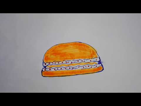 How to draw a macaron- draw cute macarons-macaron drawing easy-draw ...