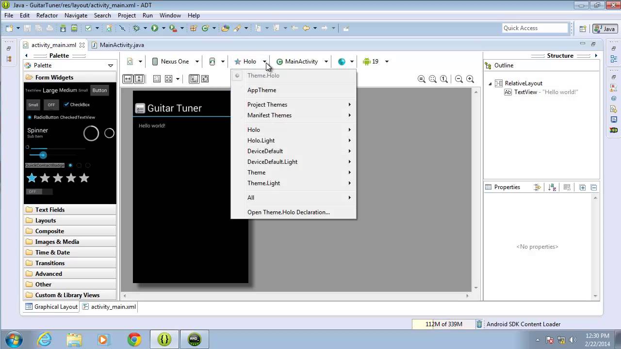 Android: Holo Themes
