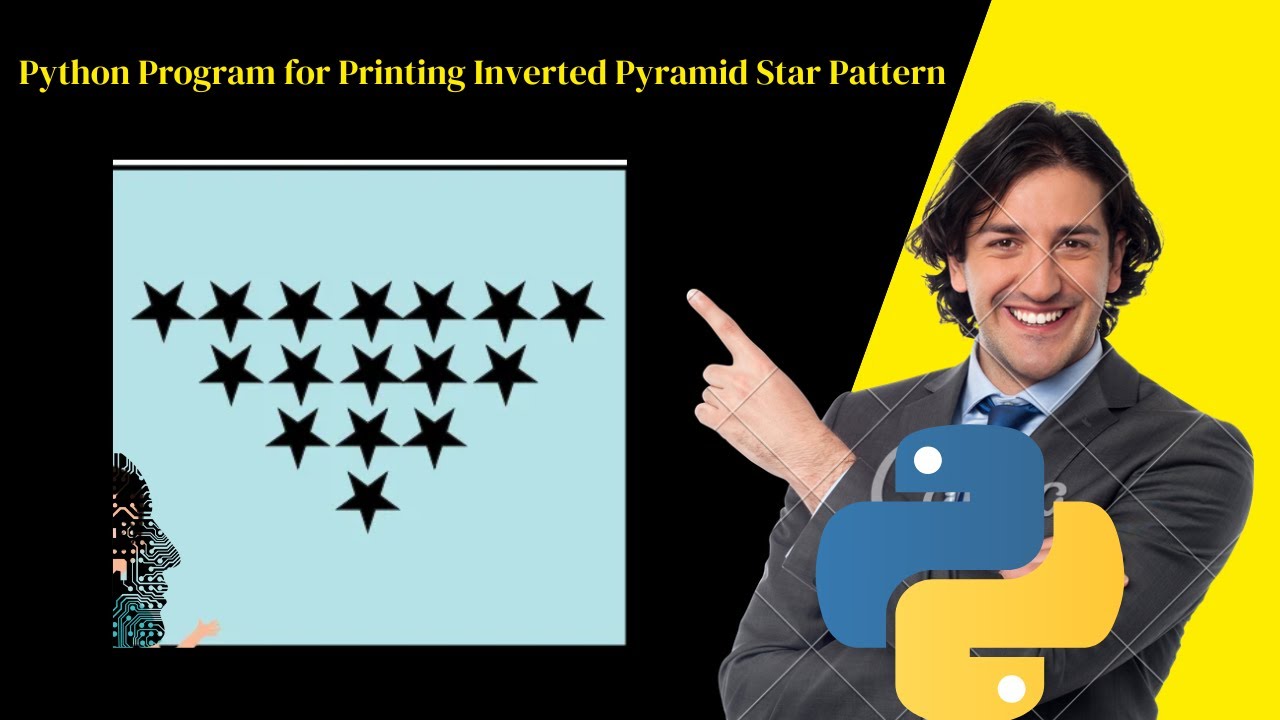 Python Program for Printing Inverted Pyramid Star Pattern