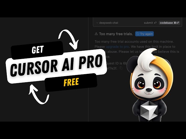 How to Fix the 'Too Many Free Trial Accounts' Error in Cursor AI | Galaxy.ai