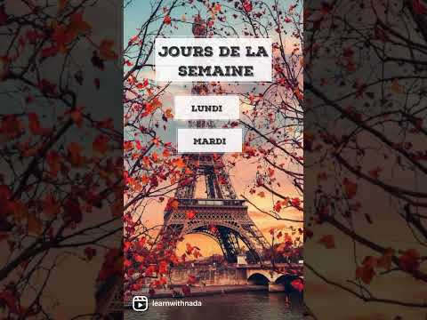 Days of the week in Frenchπ«π· #language #french #learnfrench #bilingual #languagestudent #paris