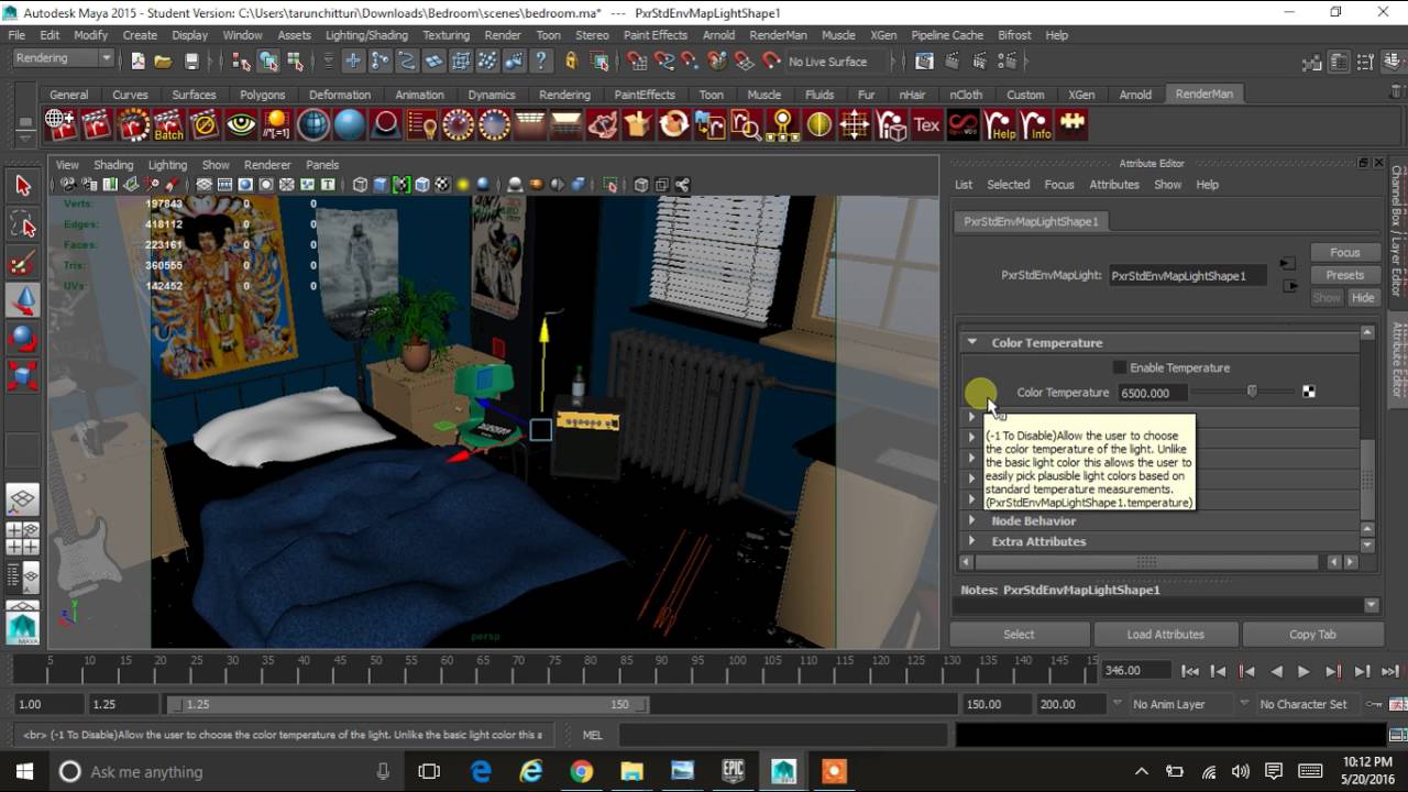 RenderMan Indoor Lighting Tutorial