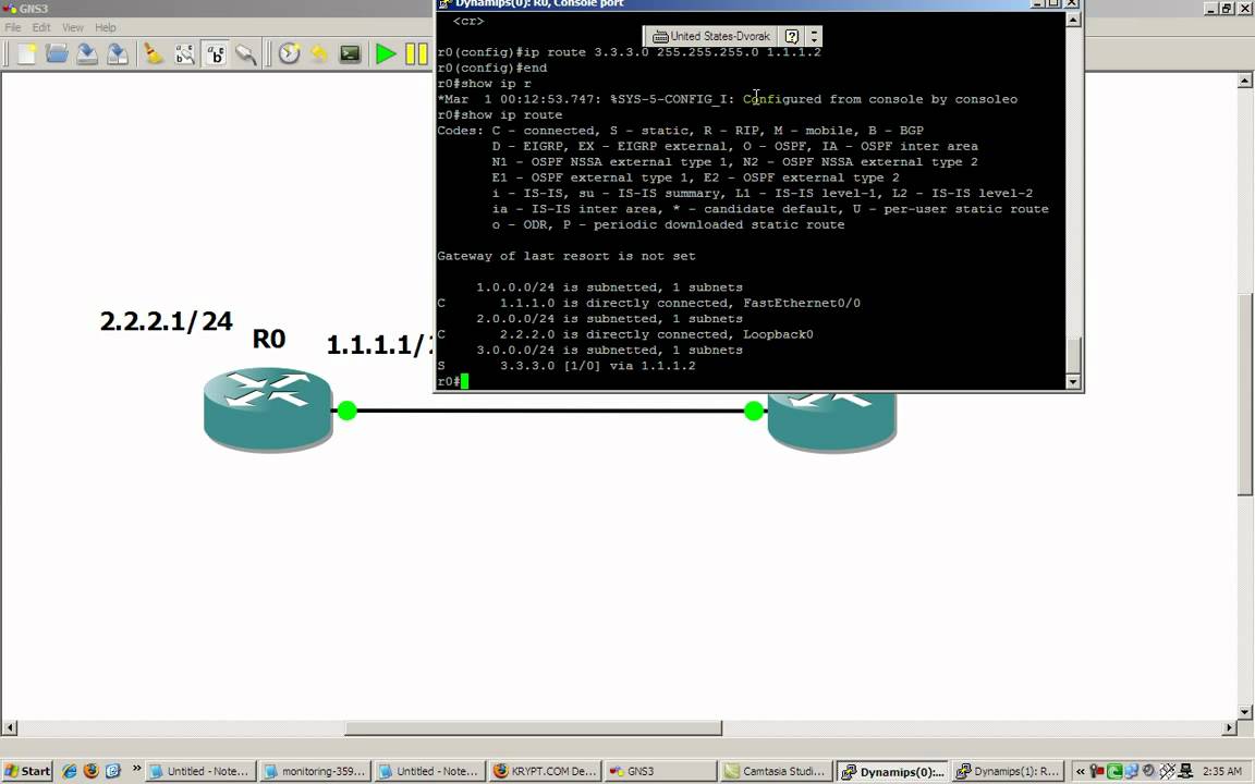 Adding static routes to your Cisco router