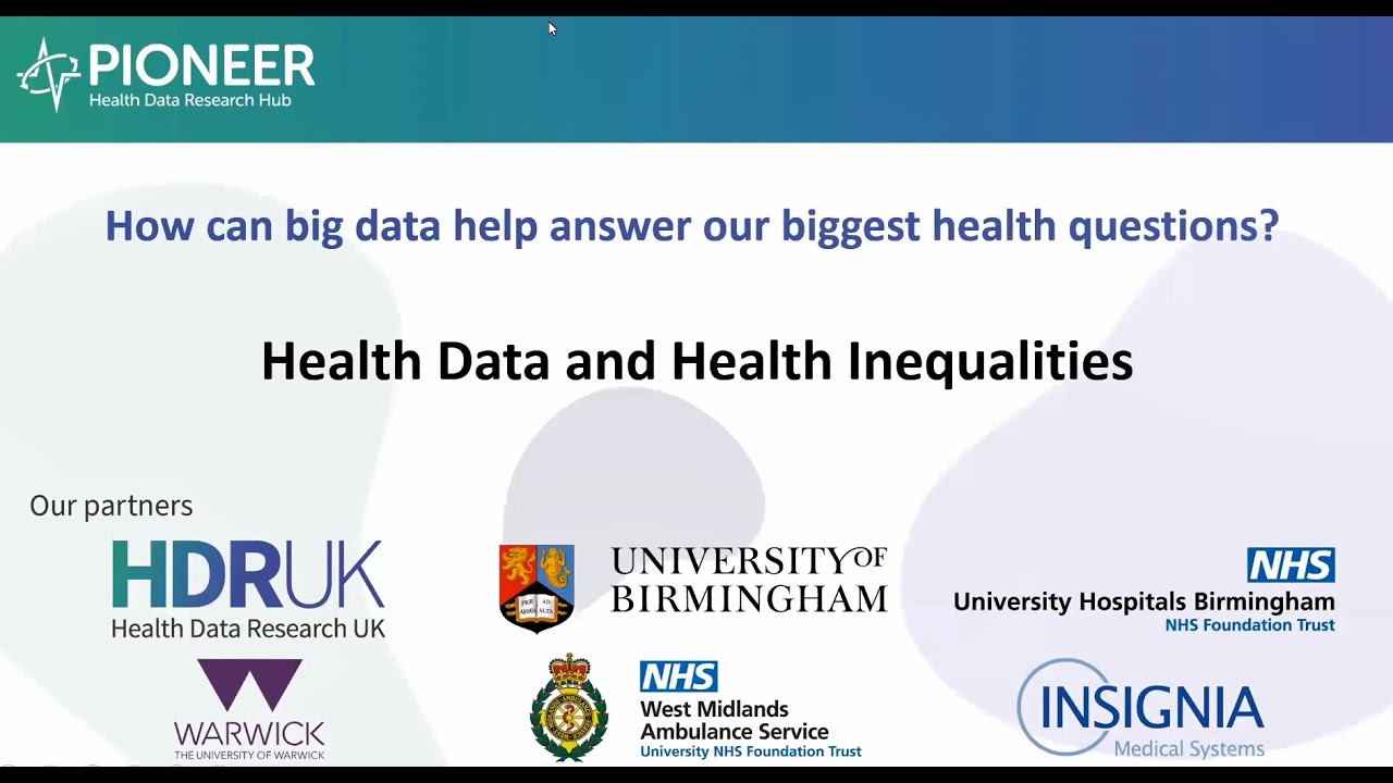 Health data and health data inequalities