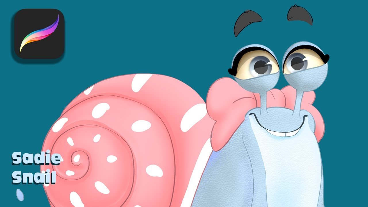 Drawing a Snail in Procreate