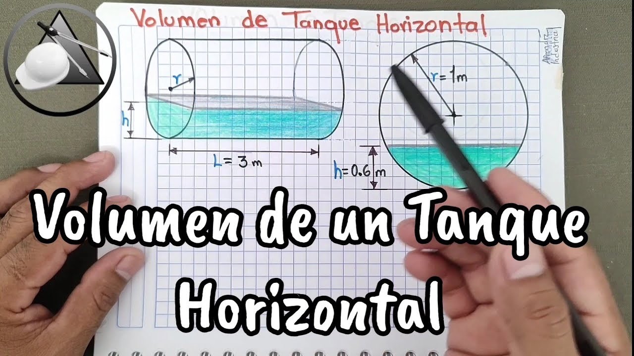 Volumen de un Tanque en posición horizontal paso a paso