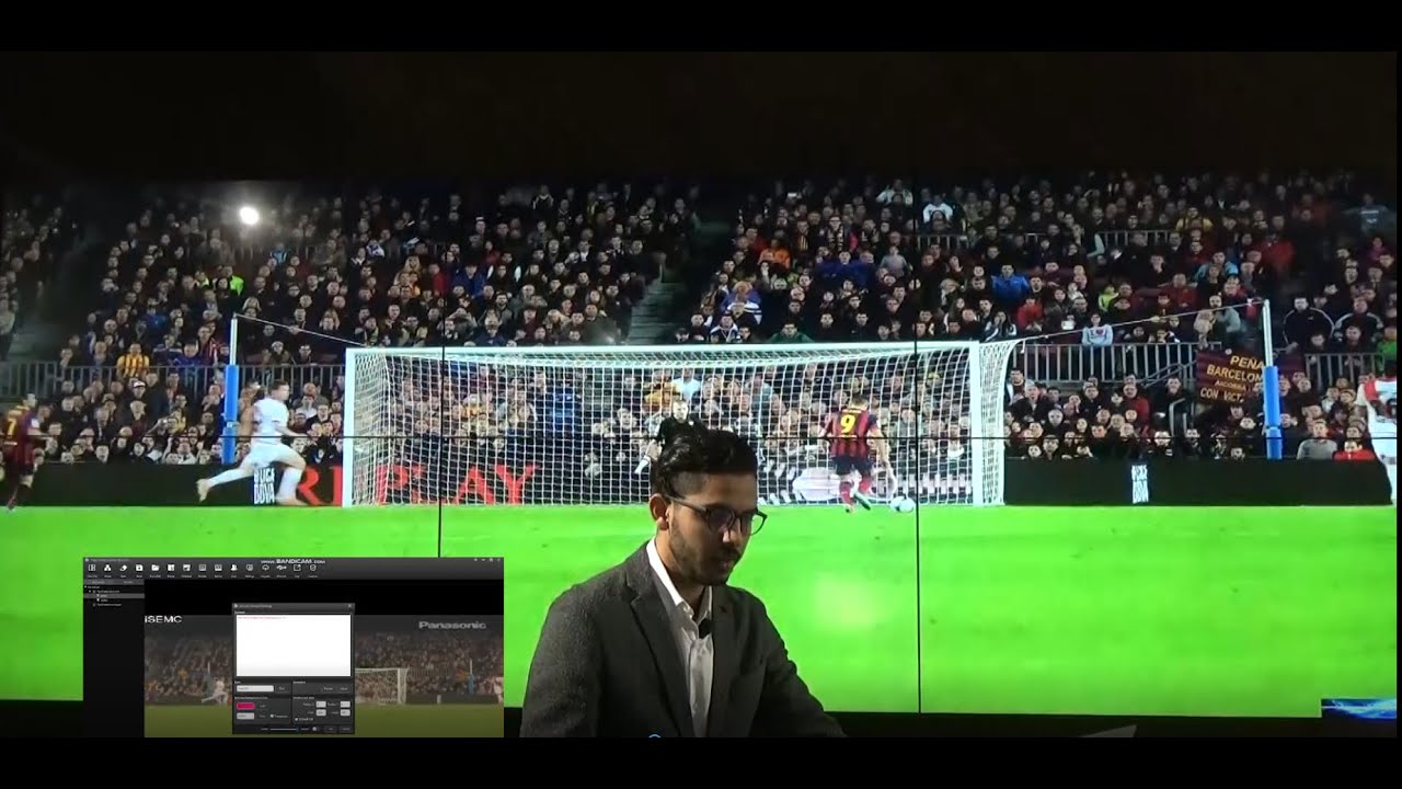 Live demonstration of the video wall controller software on the 3*2 video wall