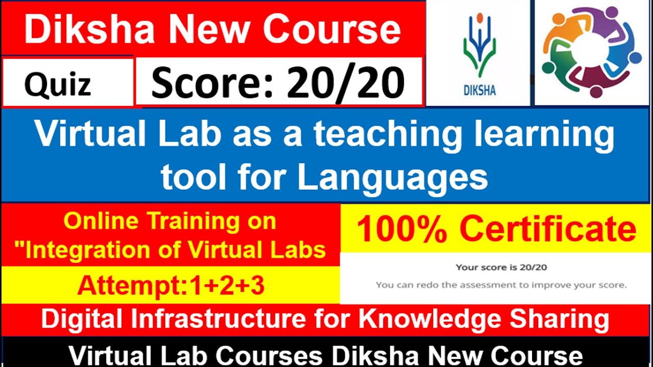 Virtual Lab as a teaching learning tool for Languages quiz answer