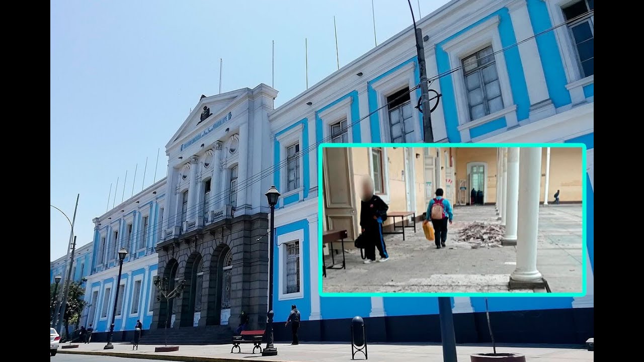 Emblemático colegio Guadalupe se encuentra en escombros y padres piden cambio del director